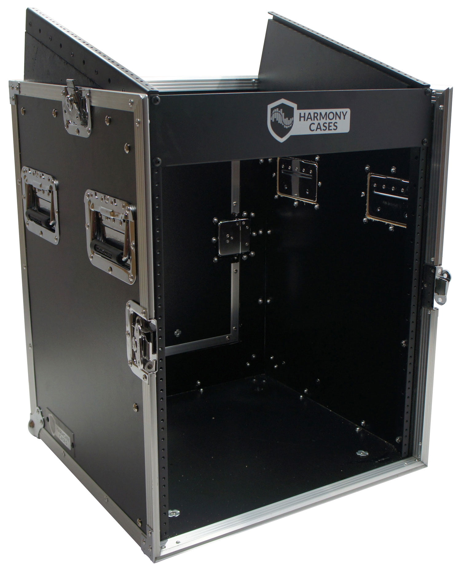 Harmony Case HCM12U DJ Pro Audio 10U Slant Top 14U Vertical Mixer Rack ...