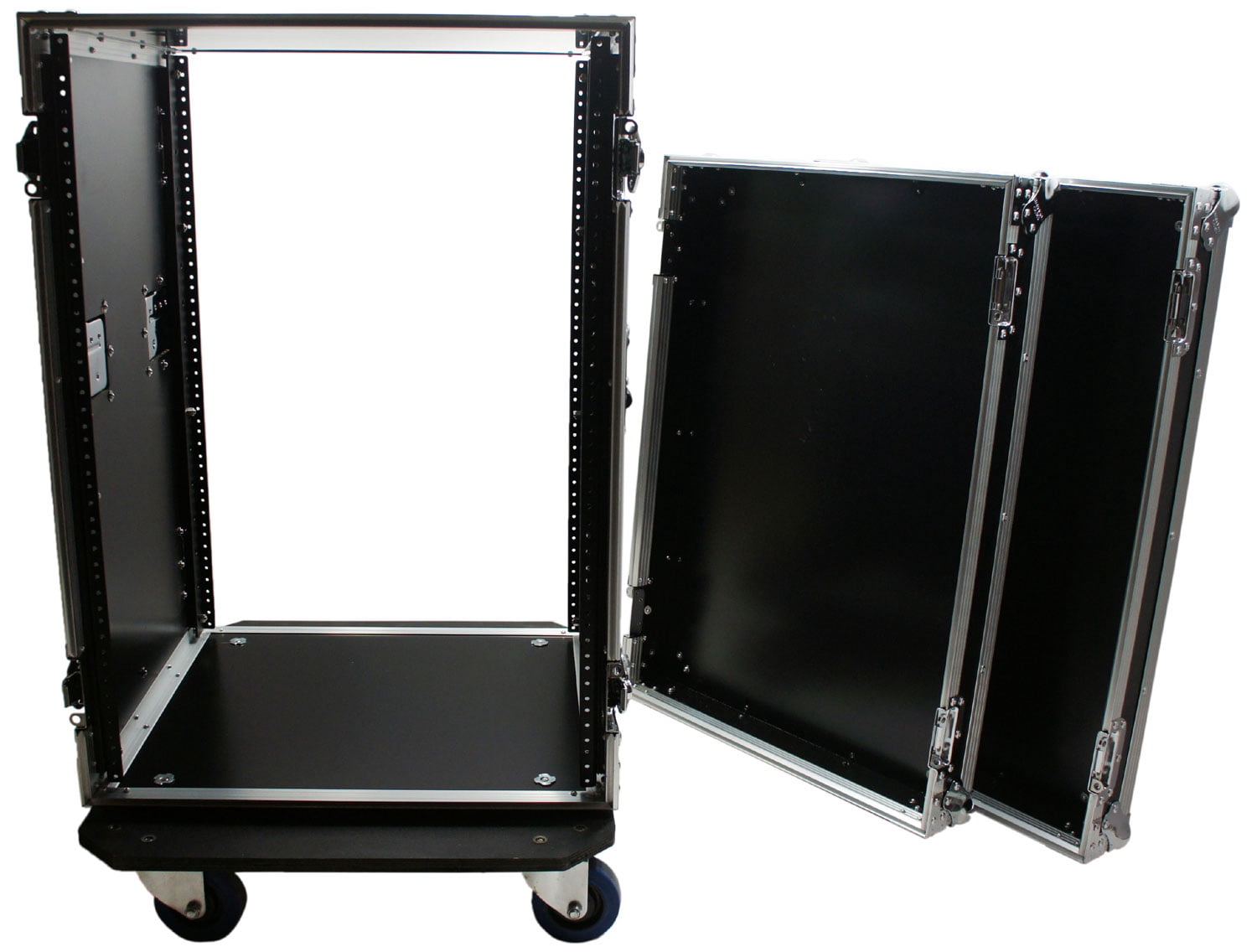 Harmony Cases HC16UADC Flight DJ Amp 16U Veritcal Rack Amplifier DJ ...