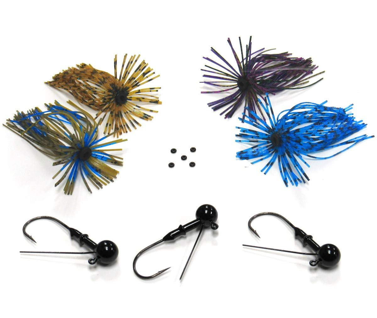 Harmony Fishing - Tungsten Resin Finesse Jigs Modular Skirt Kit - 3 ...