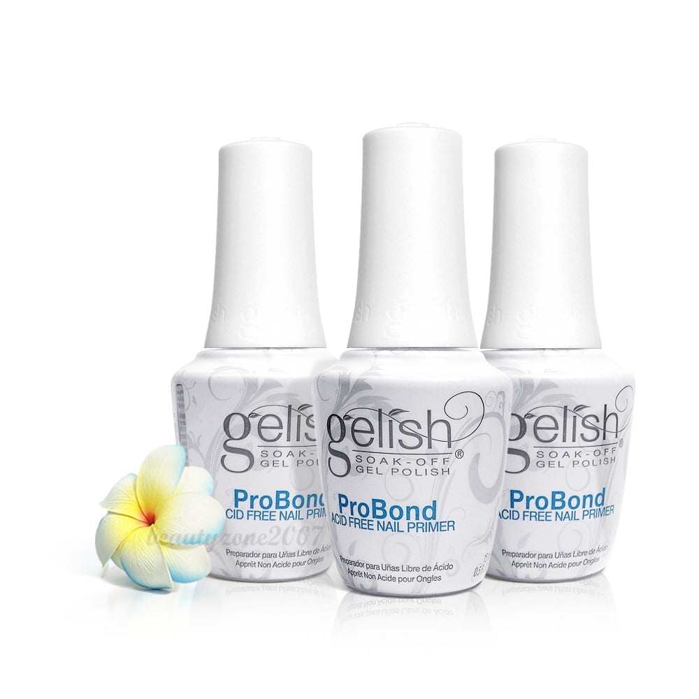 Harmony Gelish Pro Bond Acid Free Acrylic Primer Probond 0.5oz x 3 pcs ...