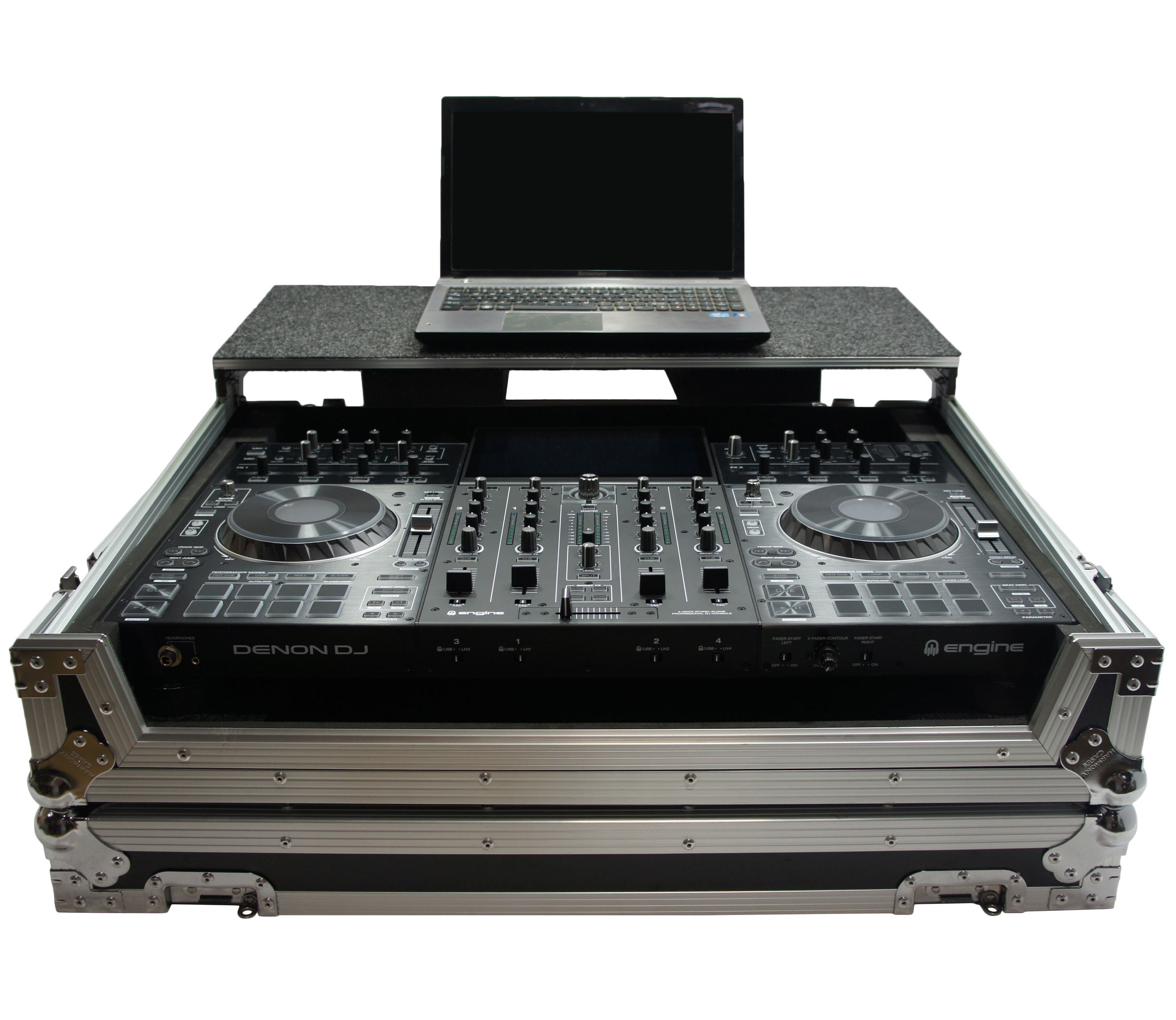Harmony HCMCX9000LT Flight Glide Laptop Stand DJ Custom Case for Denon ...