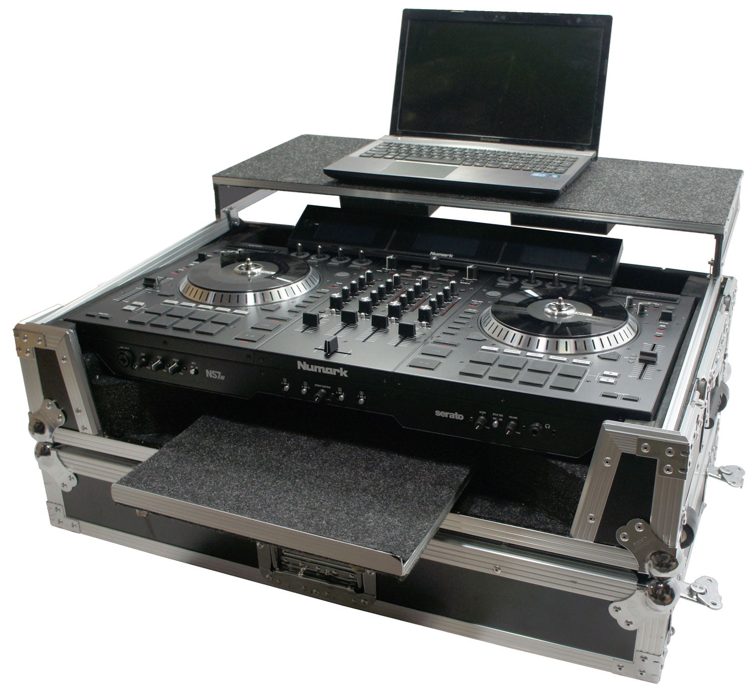 Harmony HCNS7IIWLTTR Flight Glide Laptop Stand Road DJ Custom Case ...