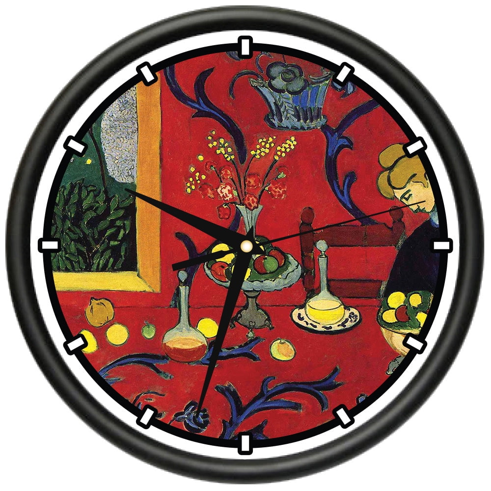Harmony In Red Design Wall Clock | Precision Quartz Movement | Décor ...