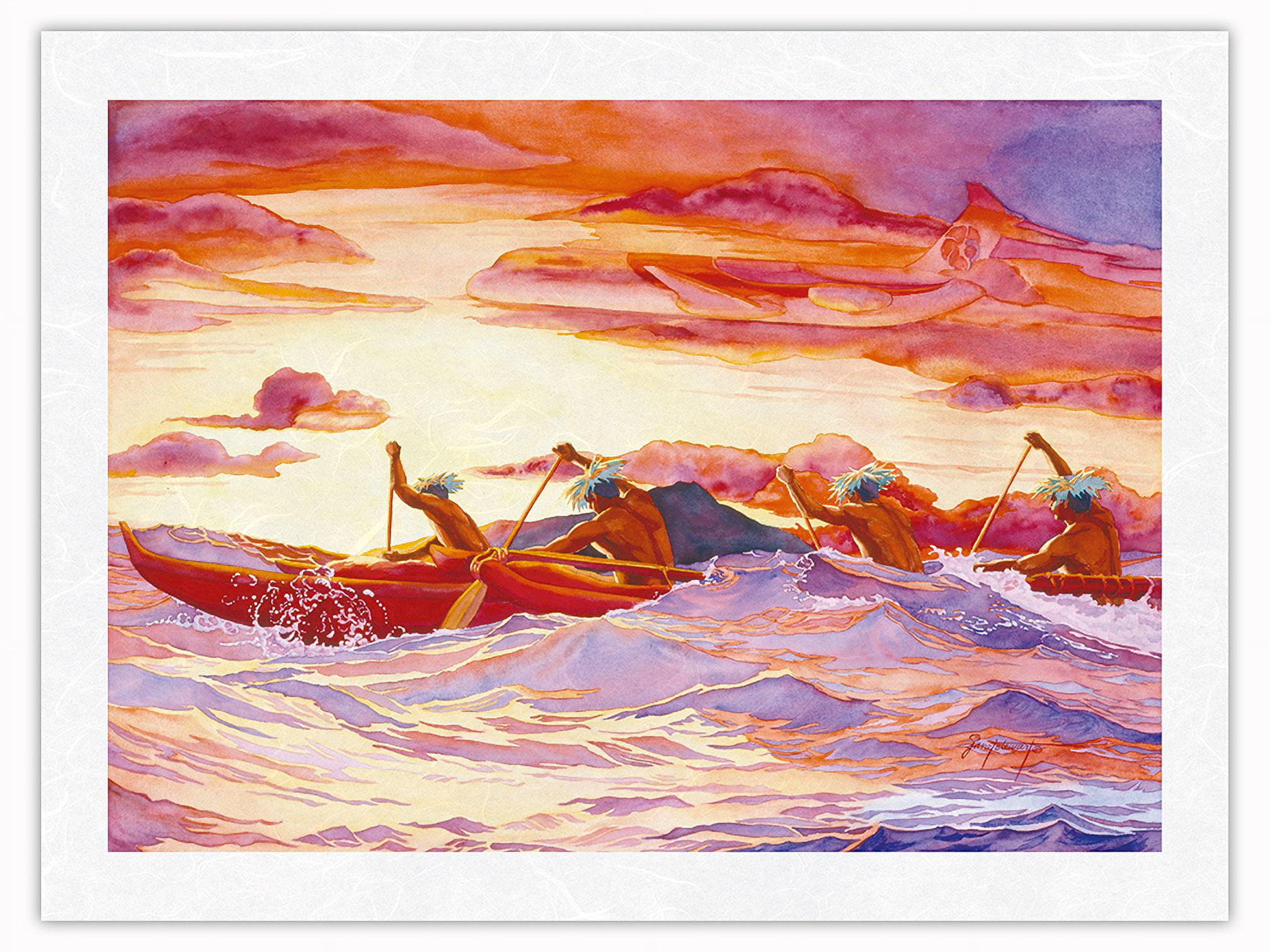 Harmony (Ka Lōkahi) - Hawaiian Outrigger Canoeing - From an Original ...