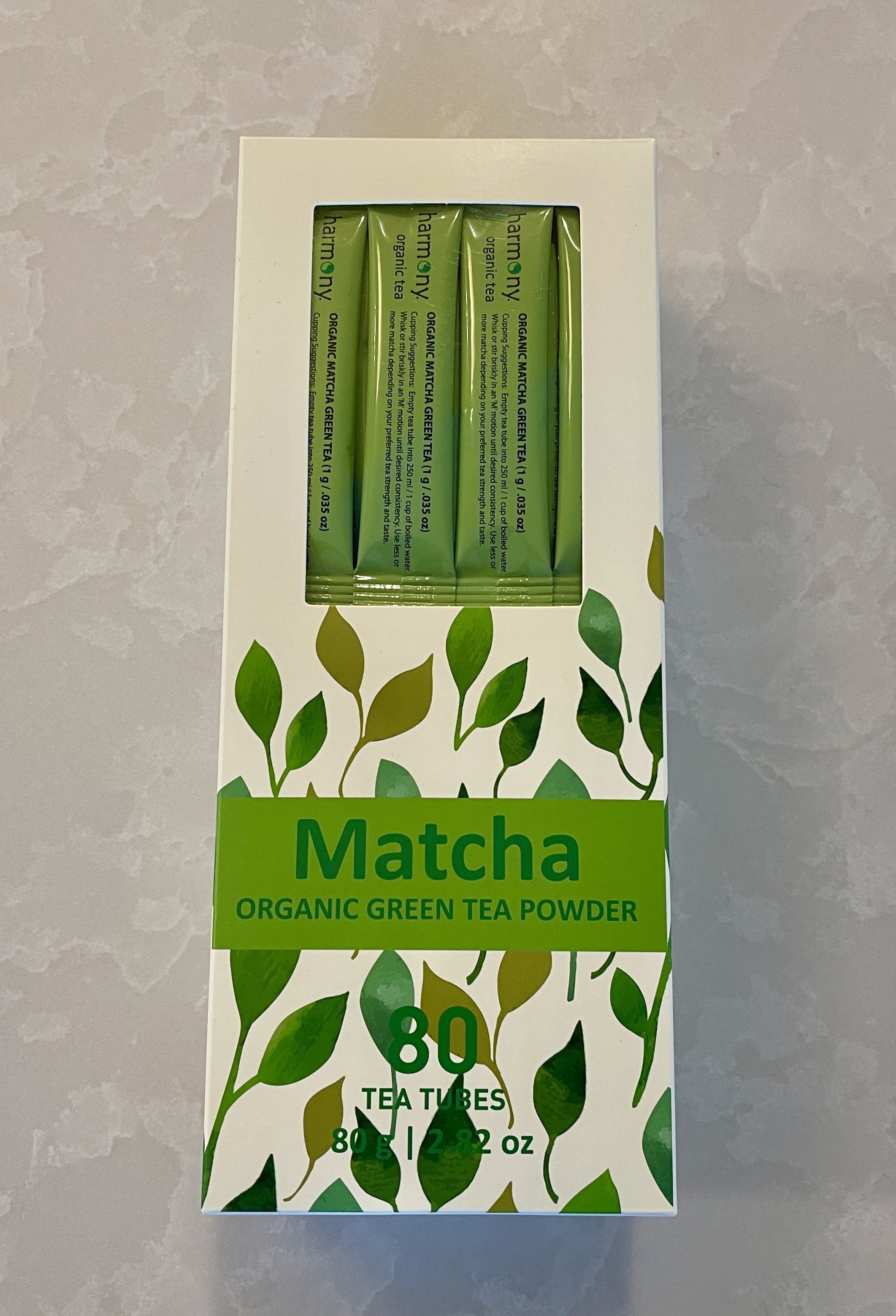 Harmony Organic Matcha Green Powder 80 Count - Walmart.com