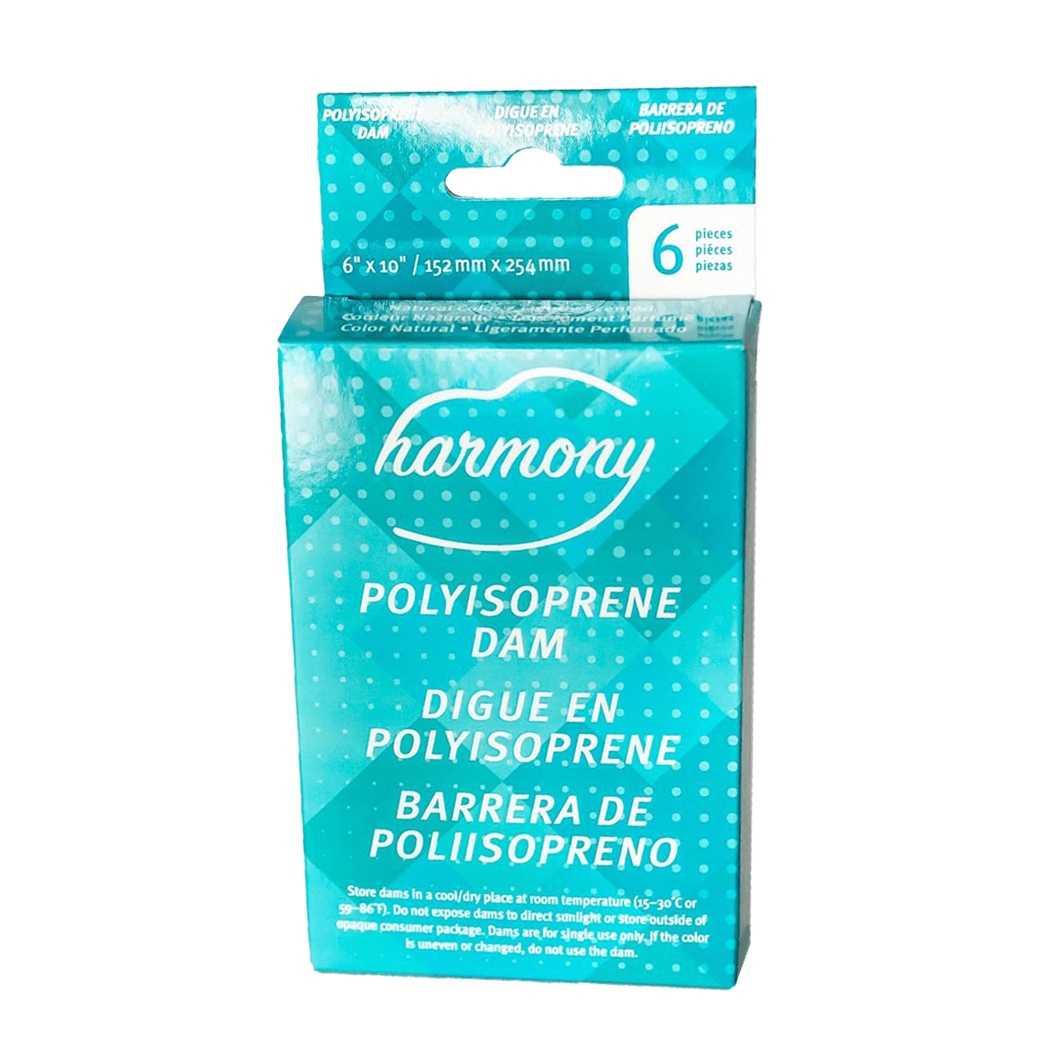 Harmony, Dental Dams, 6-Pack, Extra Large 6" x 10" - Walmart.com