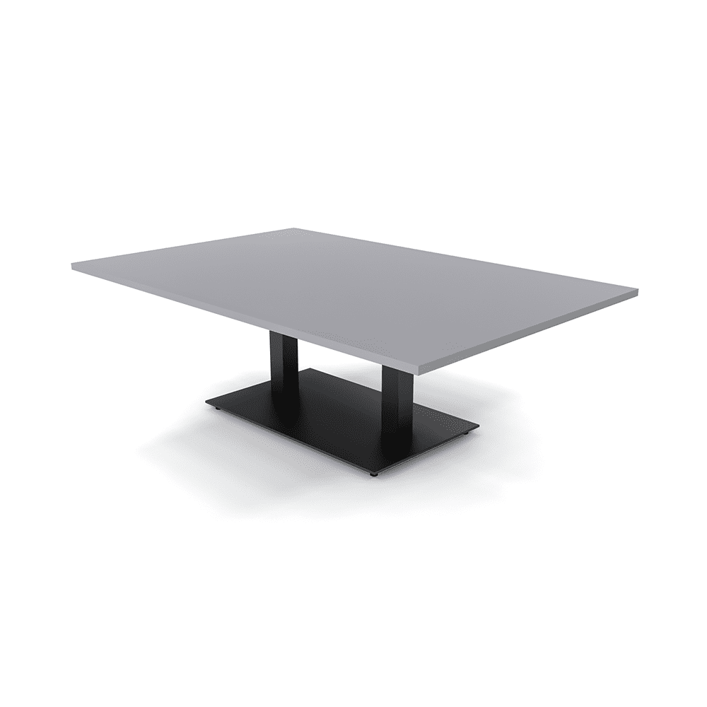 Harmony Series 4x6 Large Rectangular Coffee Table With Metal Base ...