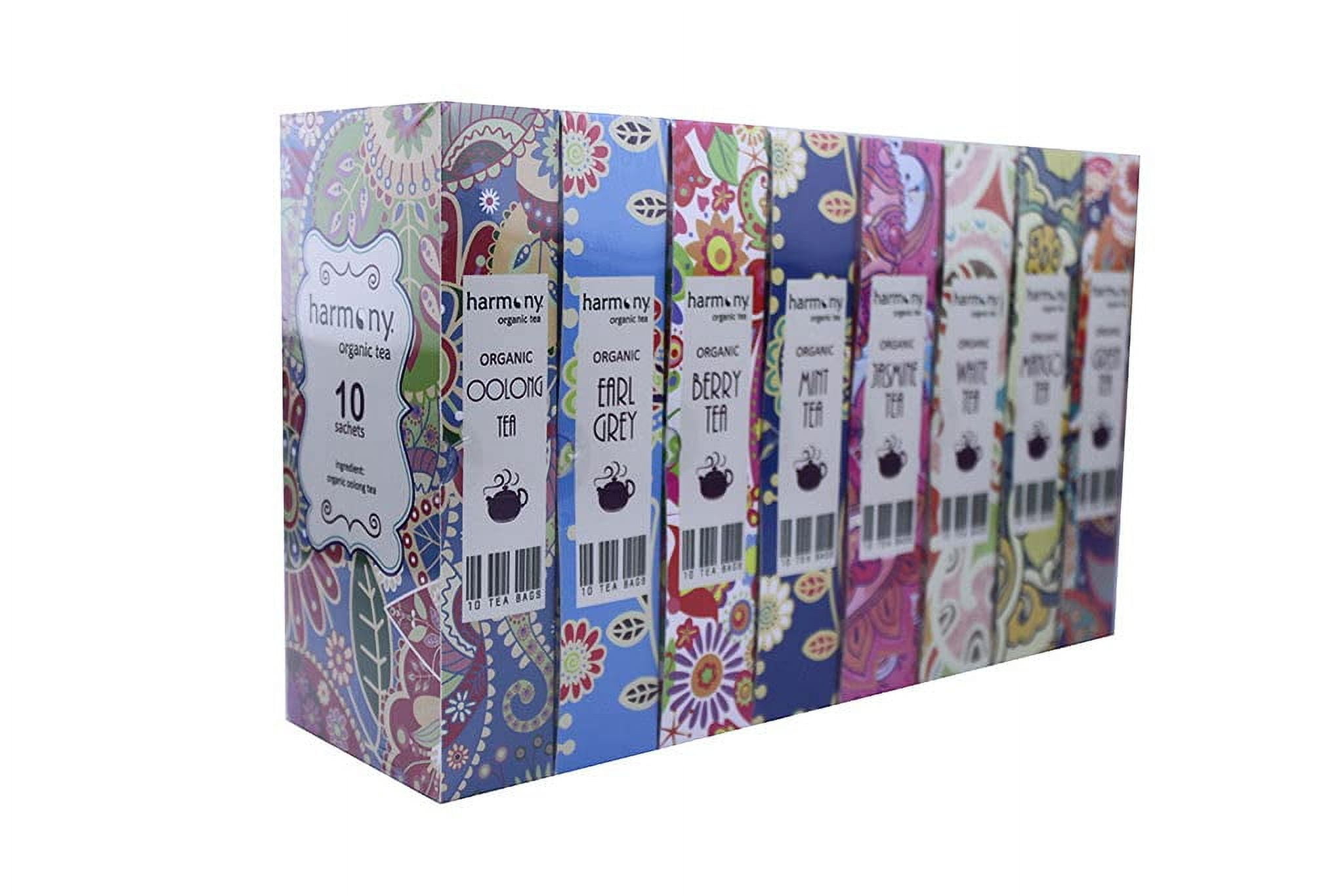 Harmony Tea Collection - 80 tea bags | 8 flavors | Lime GreenTea, Grape ...