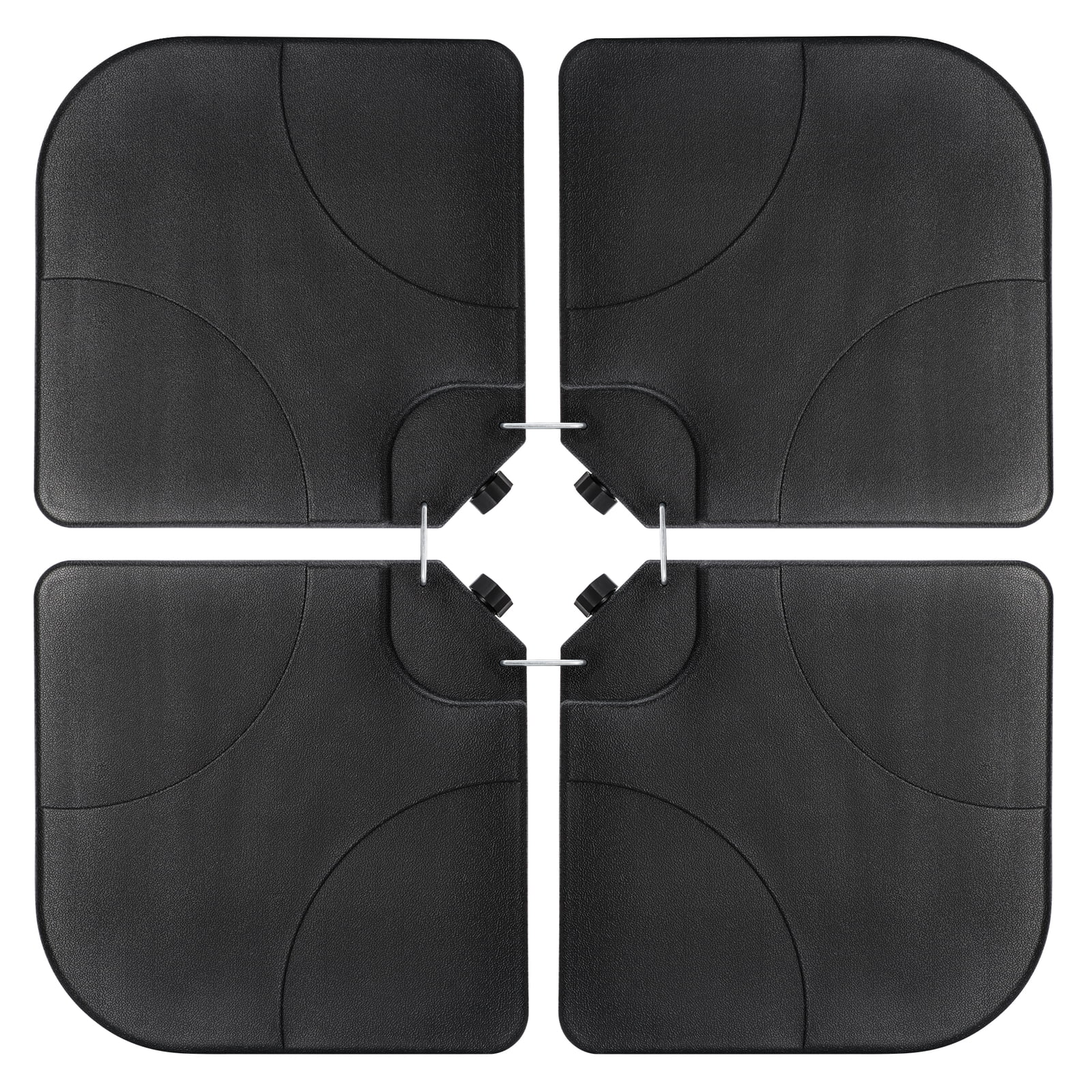 HarmonyStrings 4PCS 176LB Square Shaped Water Or Sand Filled Umbrella ...
