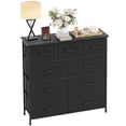 HarmonyStrings 5/8/9-Drawer Fabric Dresser Storage Tower with Wood Top ...