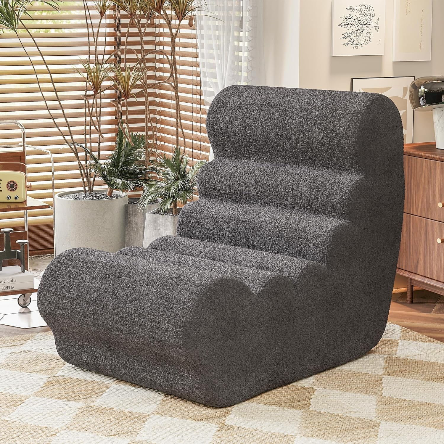 HarmonyStrings Bean Bag Chair for Adults Memory Foam Bean Bag Chairs ...