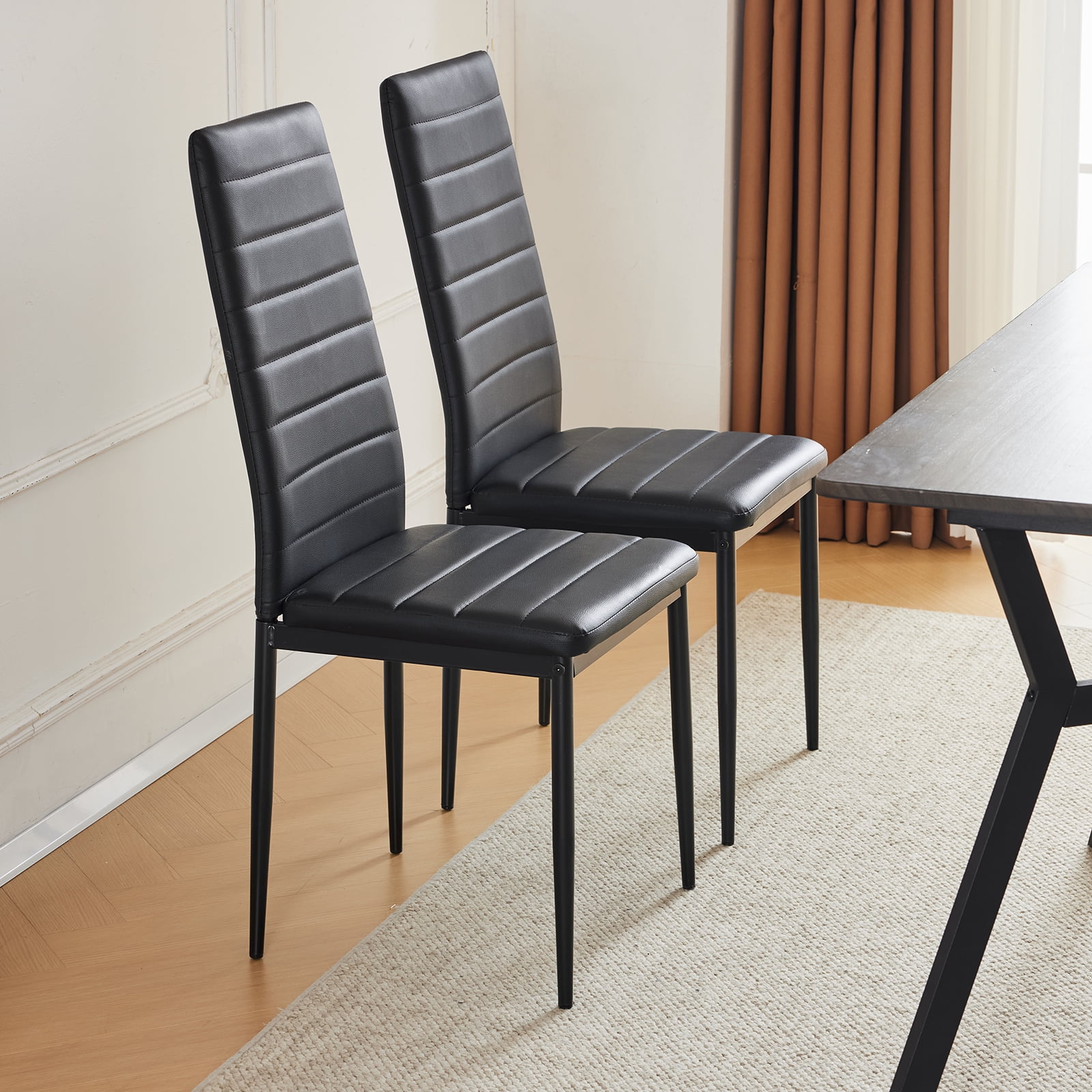 HarmonyStrings Table Set for 4, Kitchen Table Chairs Set of 4, 5 Piece ...