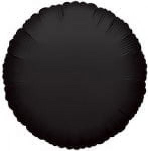 Harnel 18" Black Round Mylar Balloons - Pack of 10 for Anniversary ...