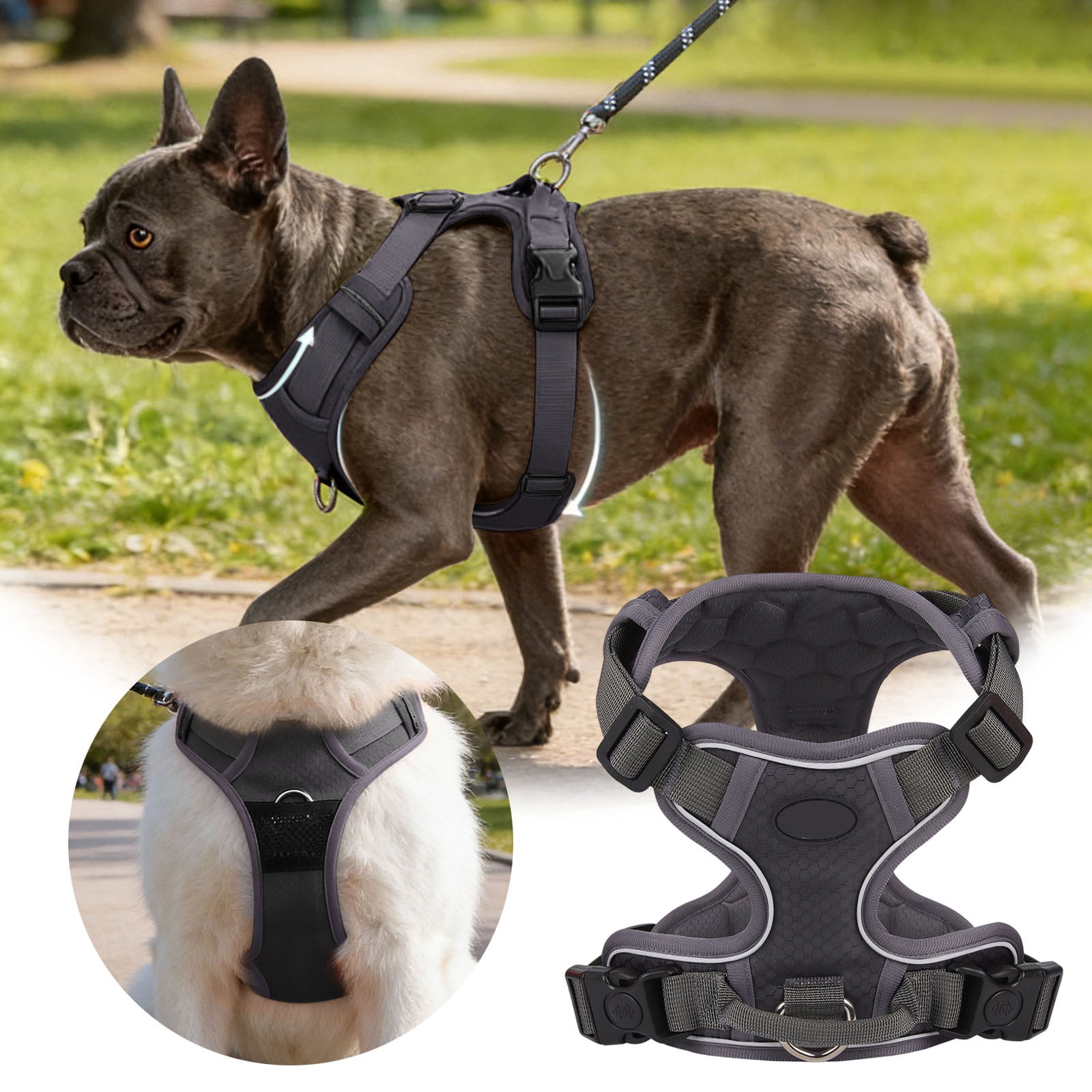 Harness Leash Vest Harness/ Breakaway Large Harness Reflective Walking ...