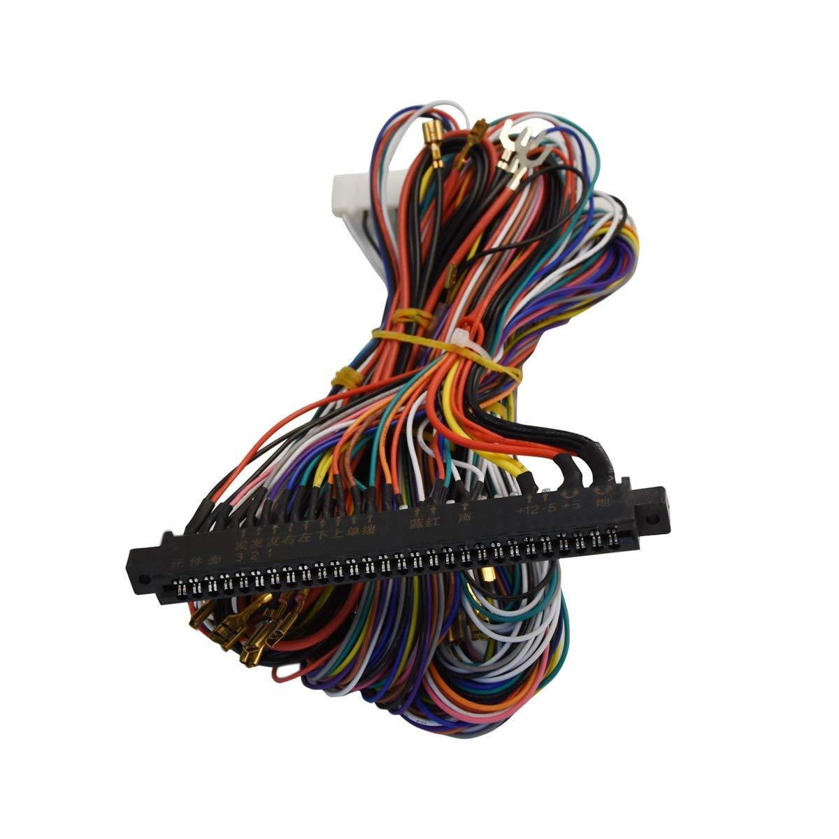 Harness Wiring Cable 28-Pin Loom Game for Arcade PCB Video Game Board ...