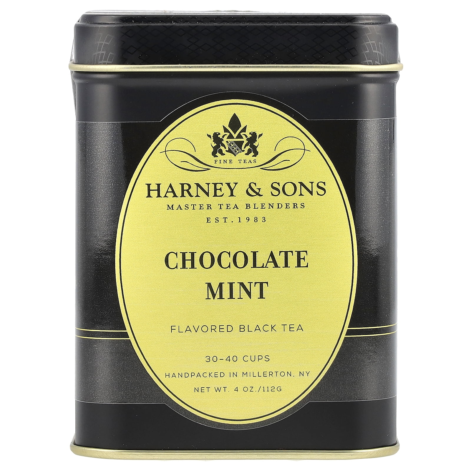 Harney & Sons Specialty Black Tea, Chocolate Mint, Peppermint, 4 oz ...