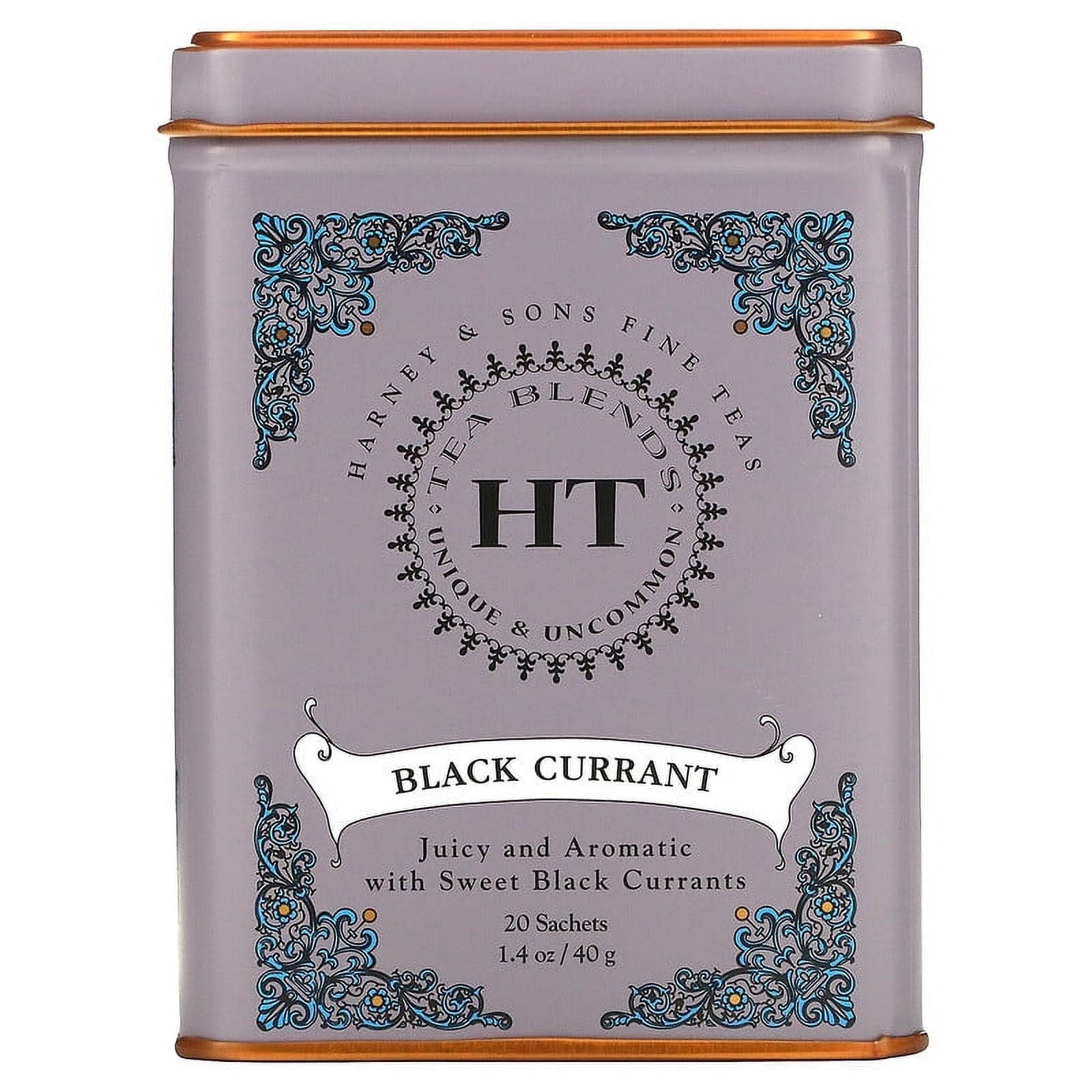 Harney & Sons HT Tea Blends Black Currant Tea 20 Tea Sachets 1.4 oz (40 g) Pack of 4 - Walmart.com