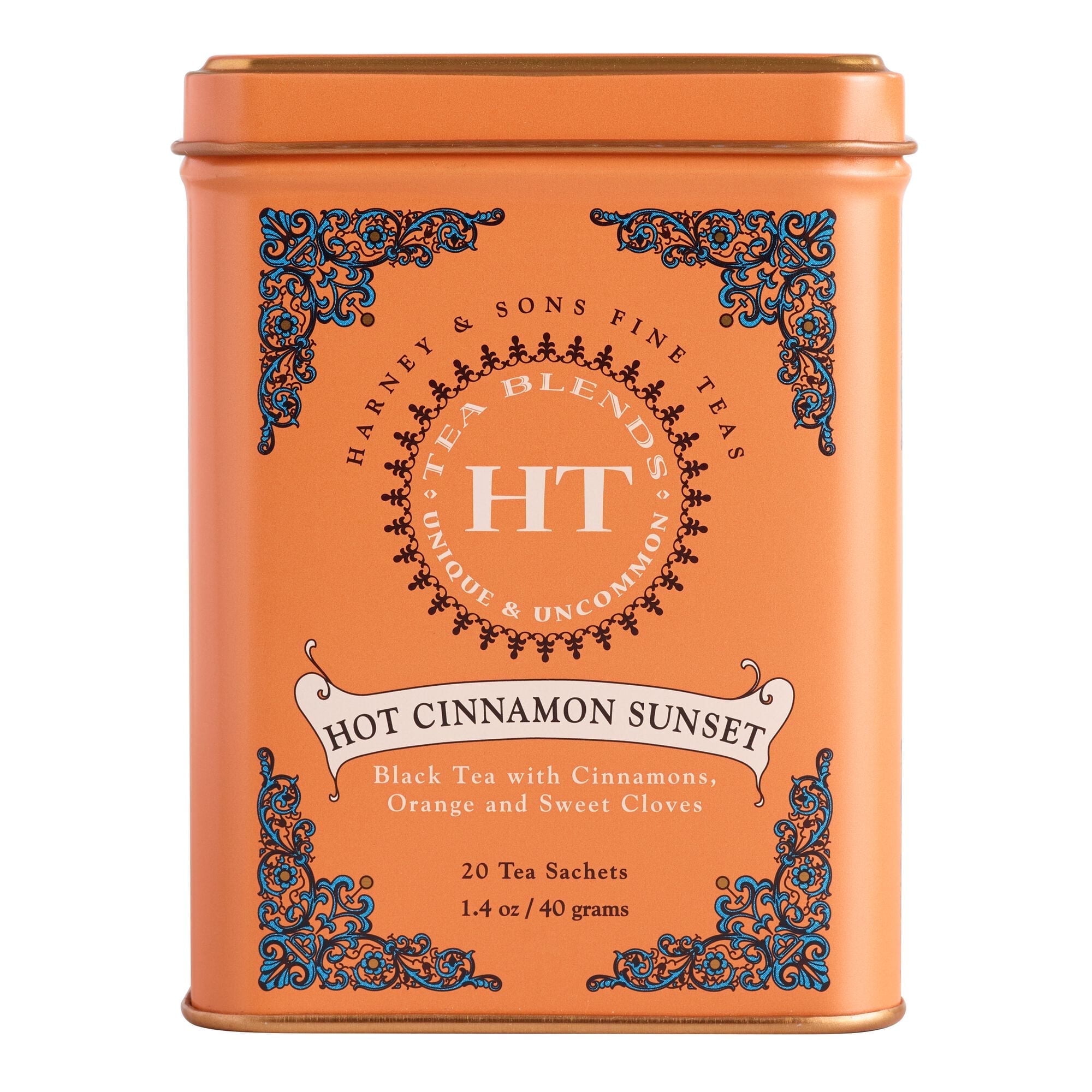 Harney & Sons Hot Cinnamon Sunset Tea Sachets 1.4 oz. Pack of 2 ...