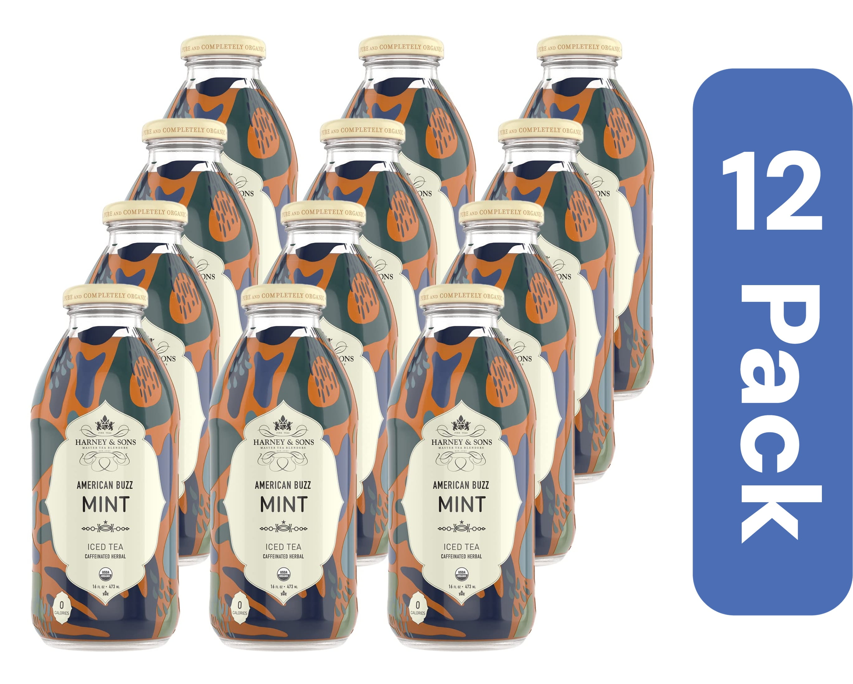 Harney & Sons Iced American Buzz Mint Tea 16 fl oz (Pack Of 12 ...