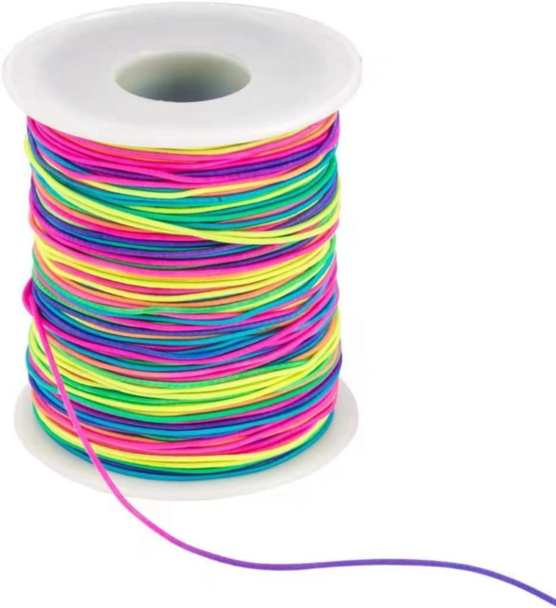 Harnico 1mm Elastic Cord Stretchy Bracelet String 100m Rainbow Color ...