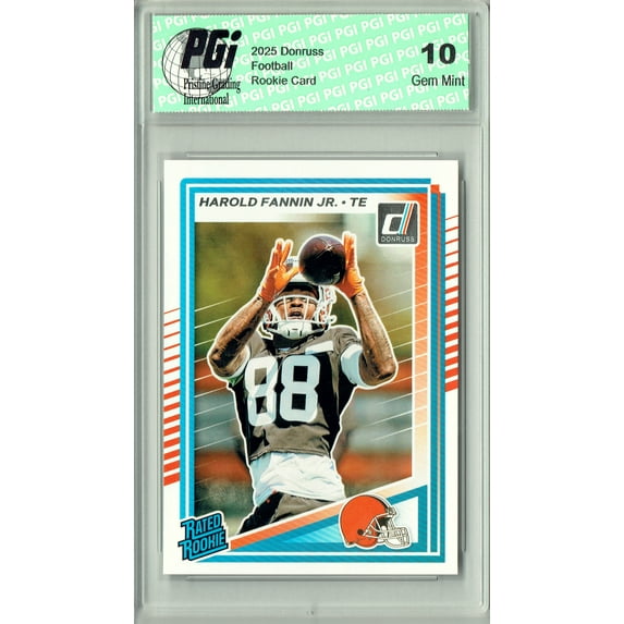 Harold Fannin Jr. 2025 Donruss Football #373 Rookie Card PGI 10 ...