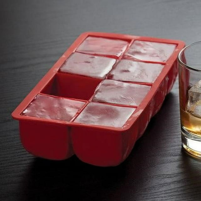 Harold Import Company Big Block Silicone Ice Cube Tray, Red - Walmart.com