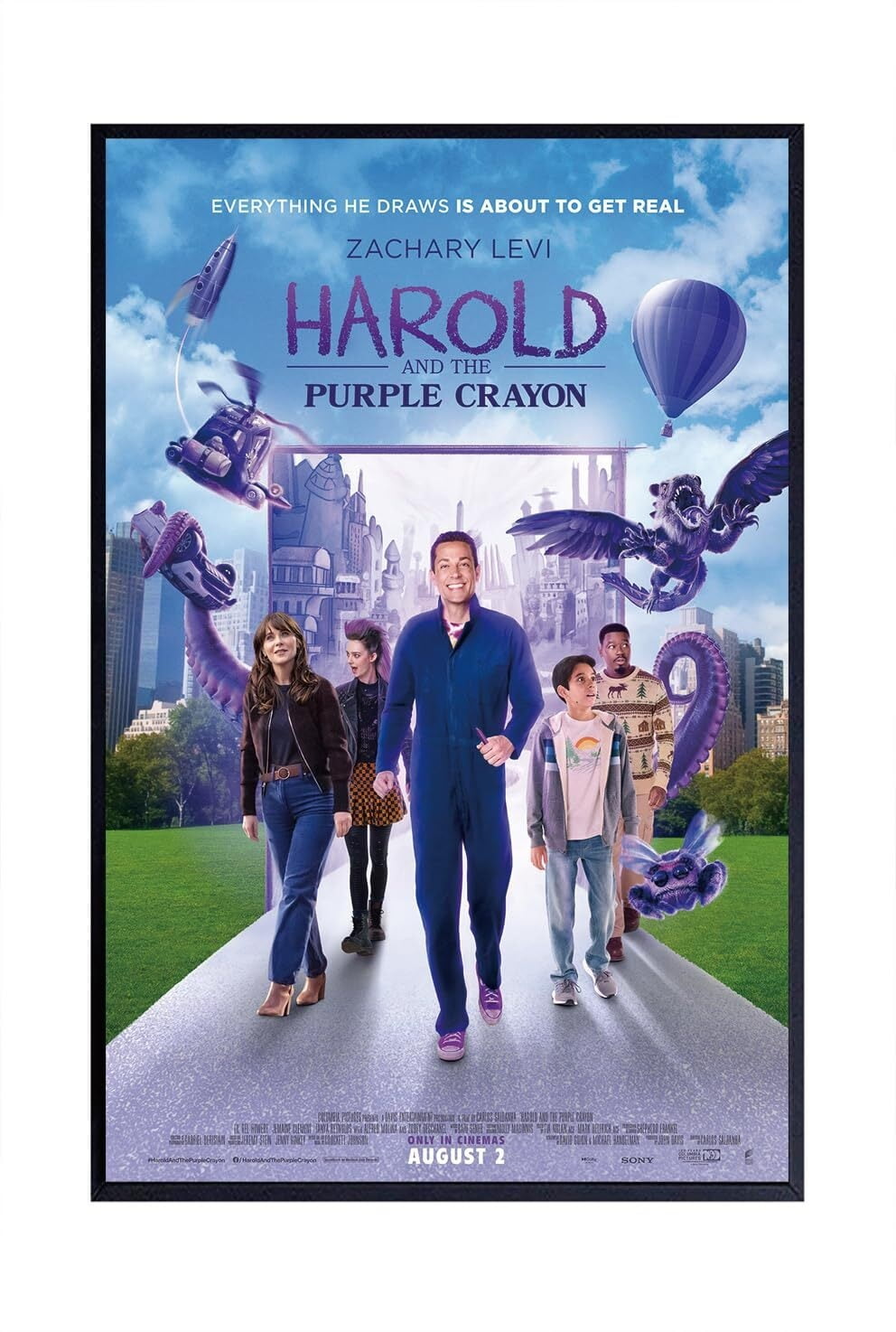 Harold and the Purple Crayon Movie Poster - Walmart.com