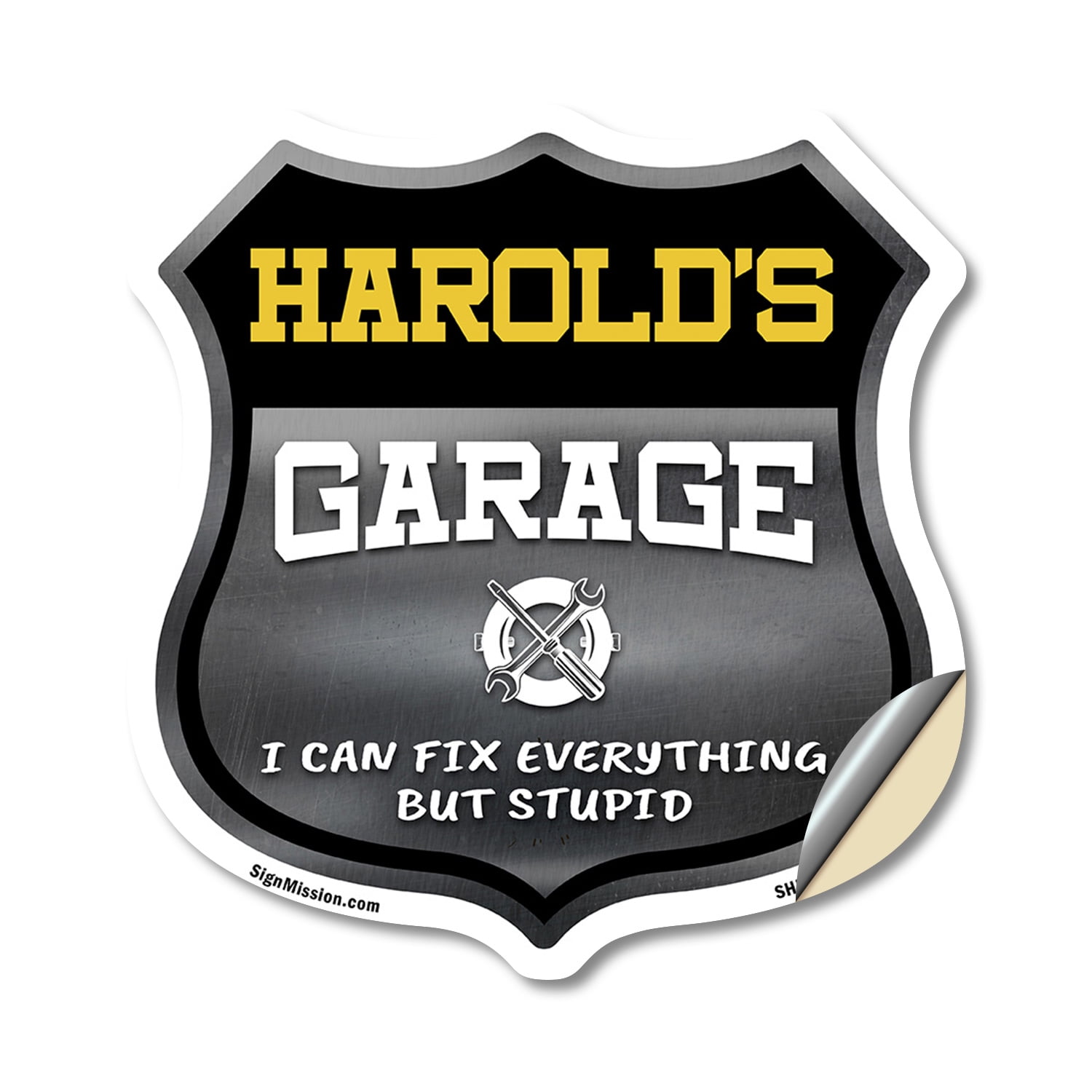 Harold's Garage I Can Fix Everything But Stupid 18 inch X 18 inch ...