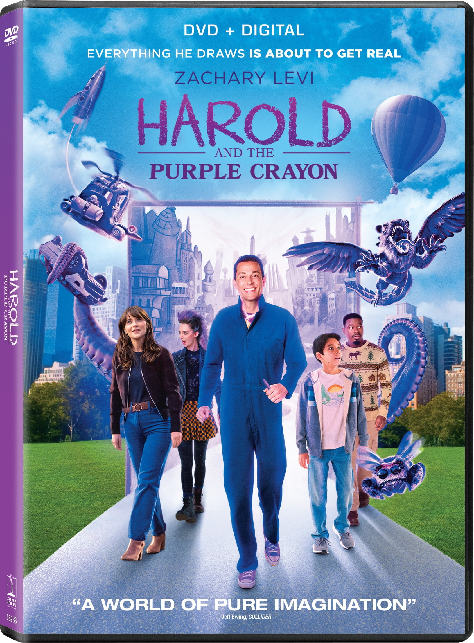 Harold & the Purple Crayon (DVD + Digital Copy) Sony Action & Adventure ...