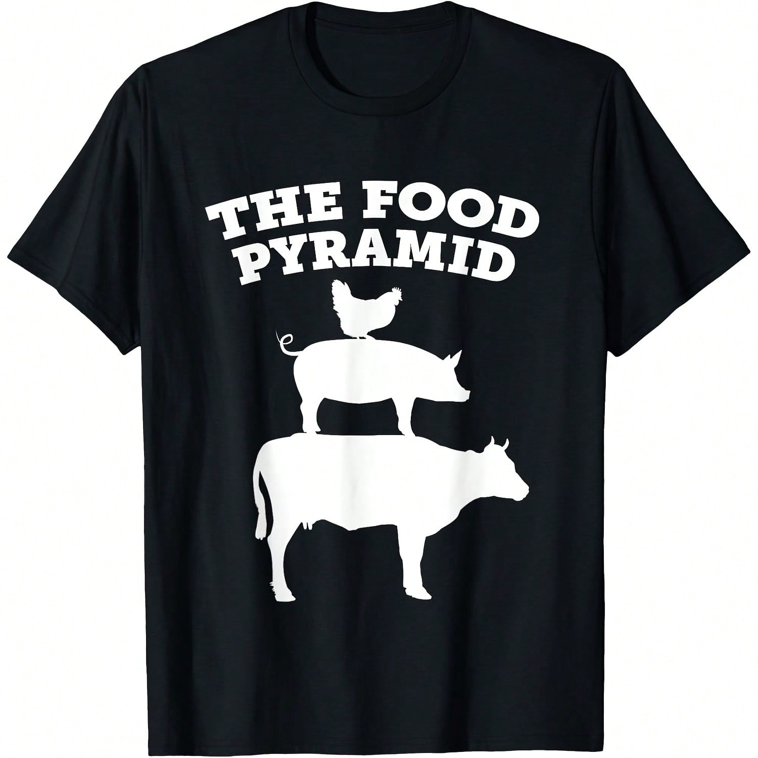 Harore Carnivore Diet Food Pyramid Funny Meat Eater T-Shirt.JPG ...