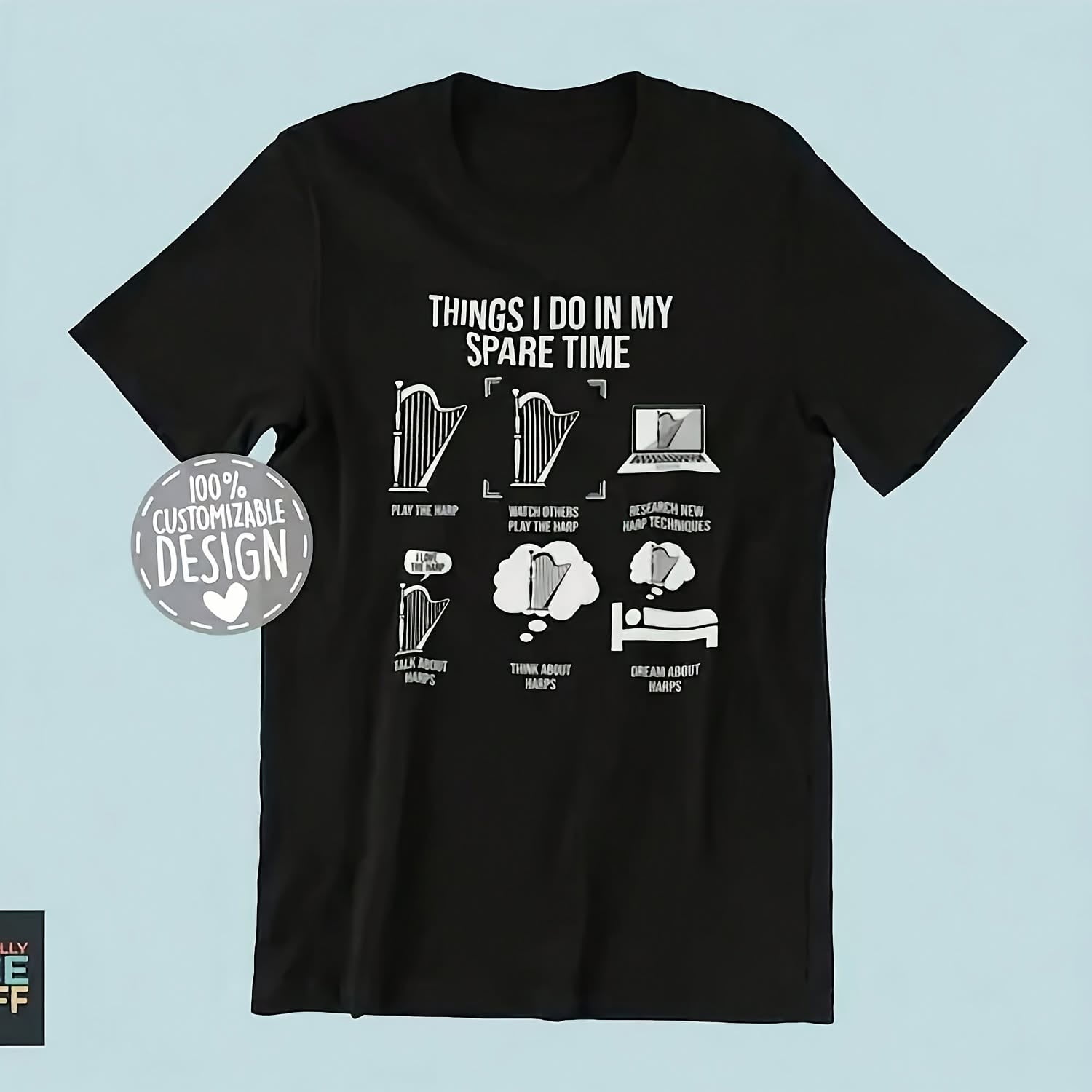 Harp Player T-S1Hirt Gs I Do, Perfect Gift Harpis And Music Lovers ...