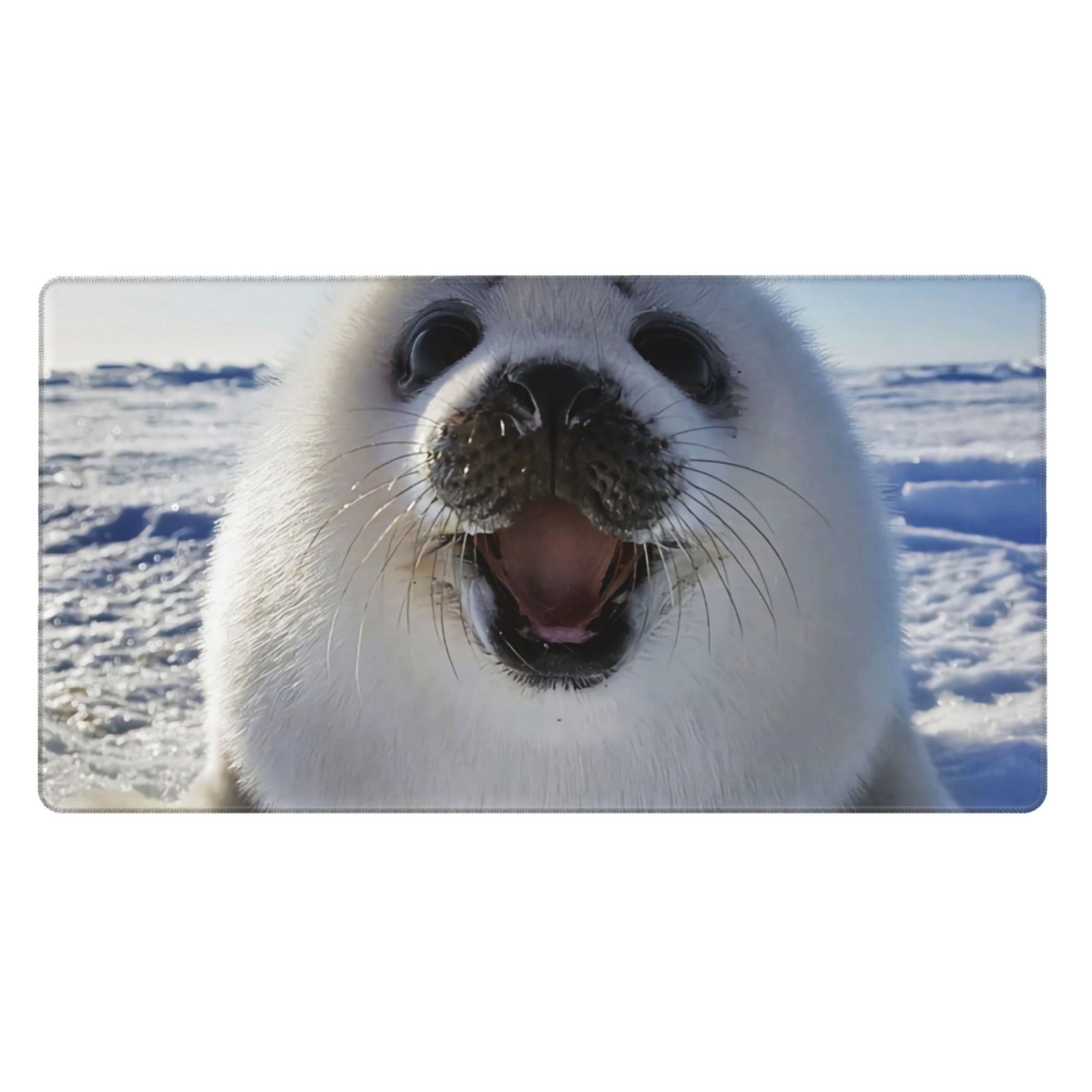 Harp Seal Painting Wallpaper Mousepad Large Mouse Pad Desk Pad Computer ...