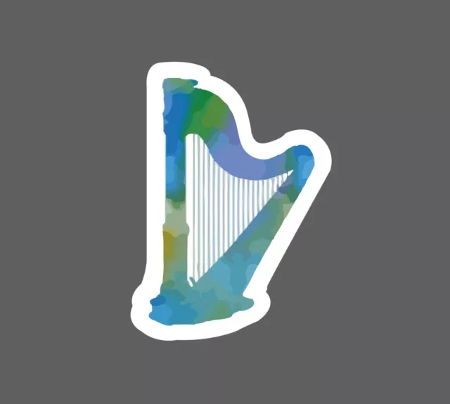 Harp Sticker Colorful Majestic Waterproof Sticker Phone Decal Water ...