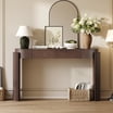 Harper & Bright Designs Fluted Wood Console Table with Stroge , Narrow ...