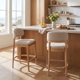 Harper & Bright Designs Modern Minimalist Bar Stools Set of 2, 26.75 ...