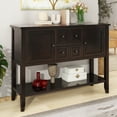 Harper & Bright Designs Vintage Console Table with 2 Storage Cabinets ...