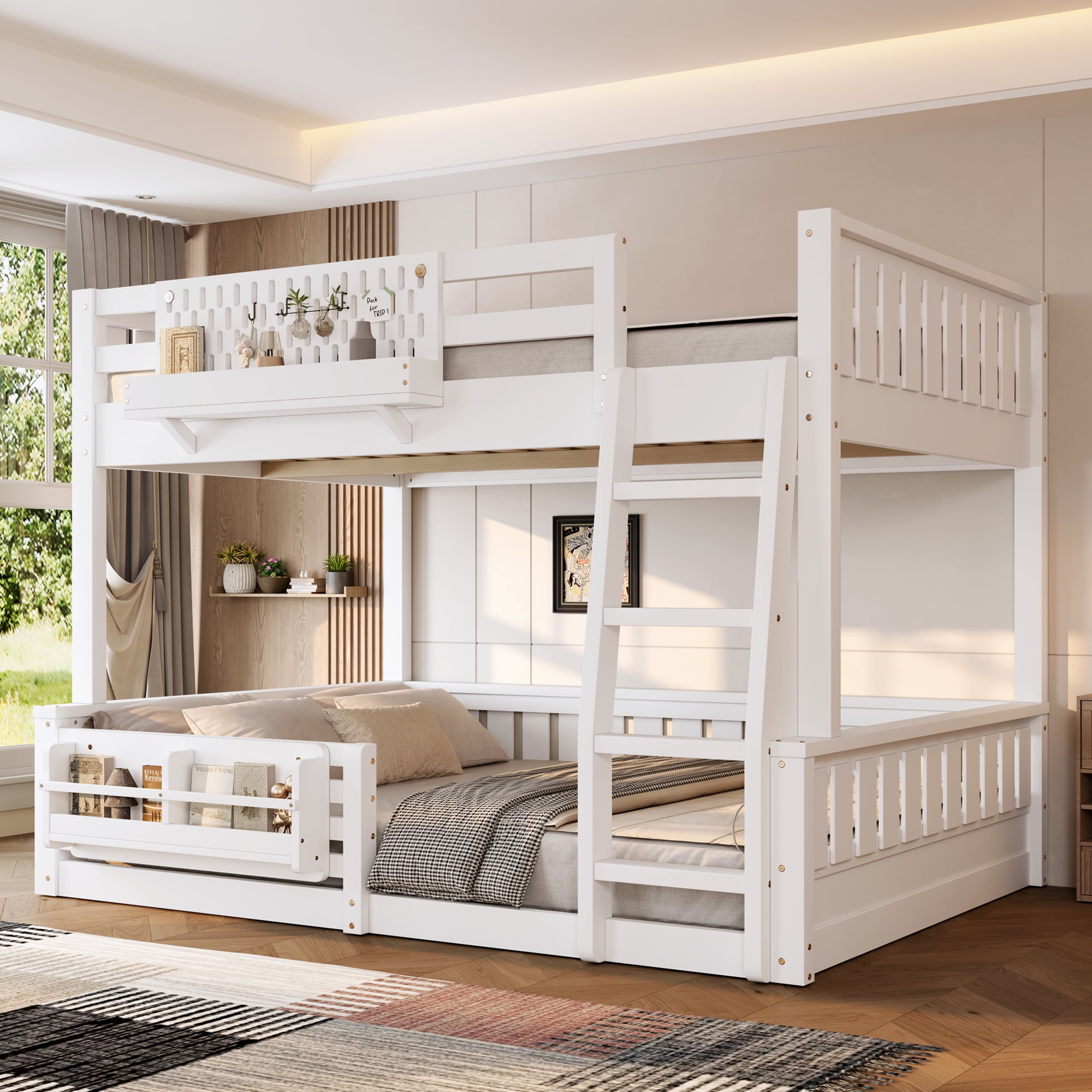 Interesting Bunk Bed With Bookshelf Pictures