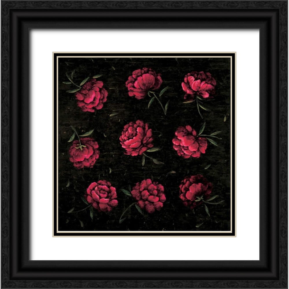 Harper, Diane 20x20 Black Ornate Wood Framed with Double Matting Museum ...