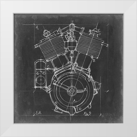 Harper, Ethan 12x12 White Modern Wood Framed Museum Art Print Titled ...