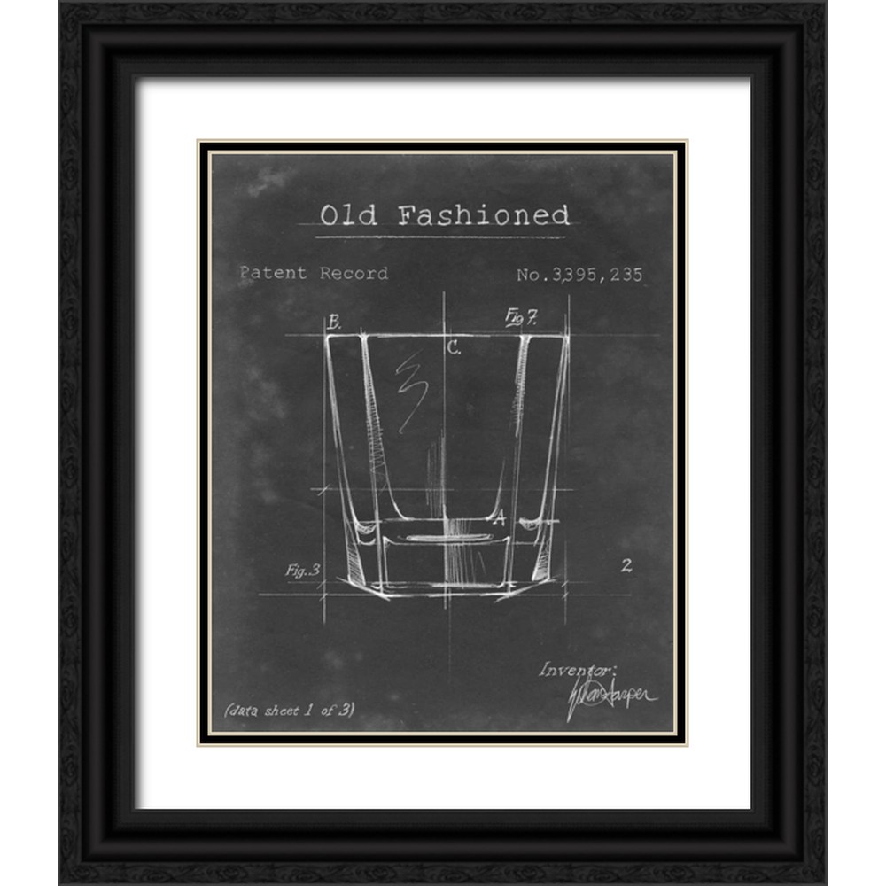 Harper, Ethan 12x14 Black Ornate Wood Framed with Double Matting Museum ...