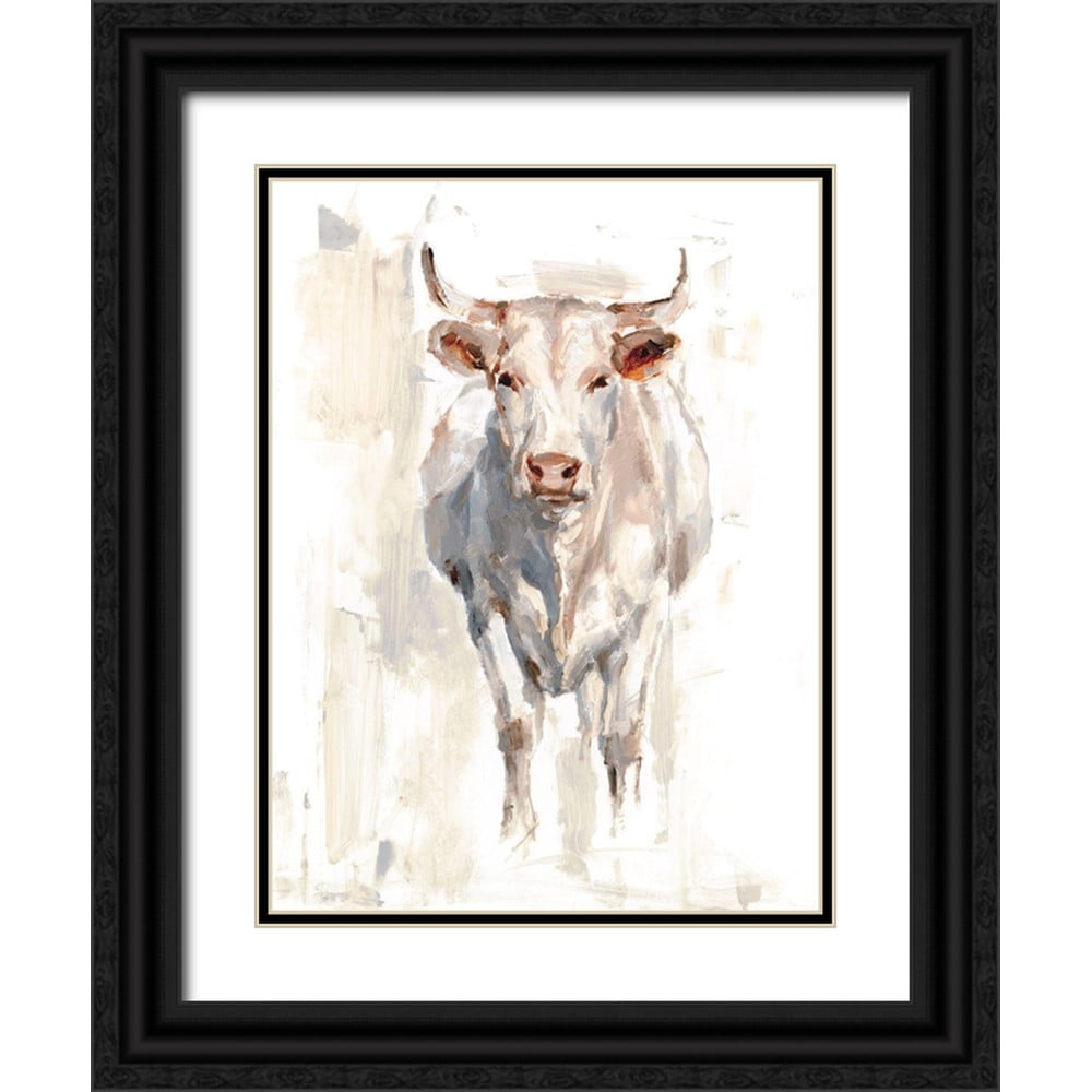 Harper, Ethan 12x14 Black Ornate Wood Framed with Double Matting Museum ...
