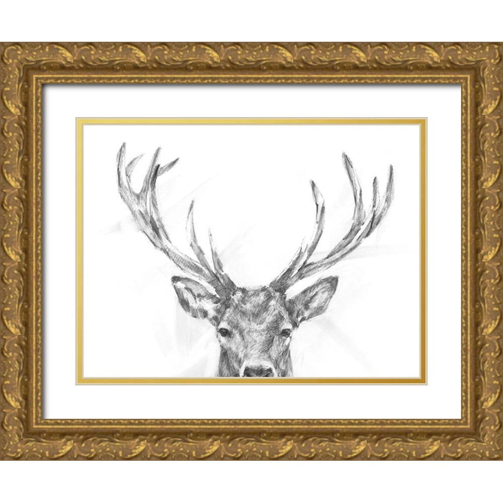 Harper, Ethan 14x12 Gold Ornate Wood Framed with Double Matting Museum ...