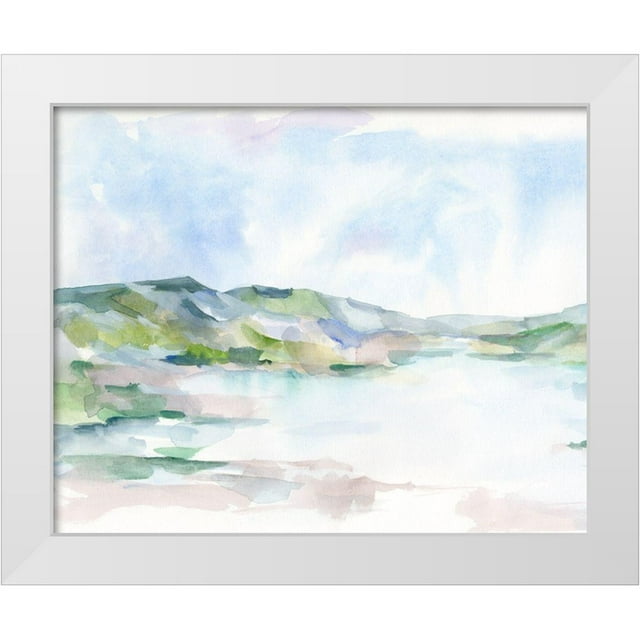 Harper Ethan 14x12 White Modern Wood Framed Museum Art Print Titled