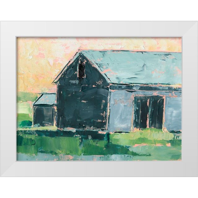 Harper Ethan 14x12 White Modern Wood Framed Museum Art Print Titled