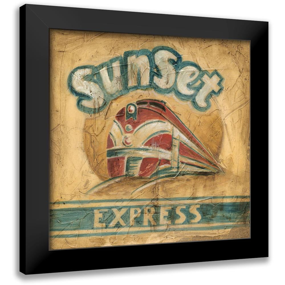 Harper, Ethan 15x15 Black Modern Framed Museum Art Print Titled - Sunset Express - Walmart.com