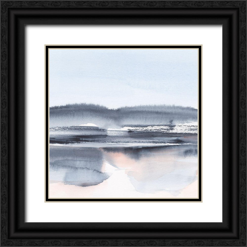 Harper, Ethan 15x15 Black Ornate Wood Framed with Double Matting Museum ...