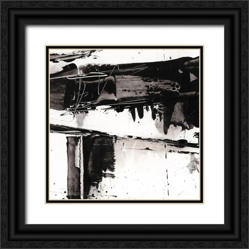 Harper, Ethan 15x15 Black Ornate Wood Framed with Double Matting Museum ...