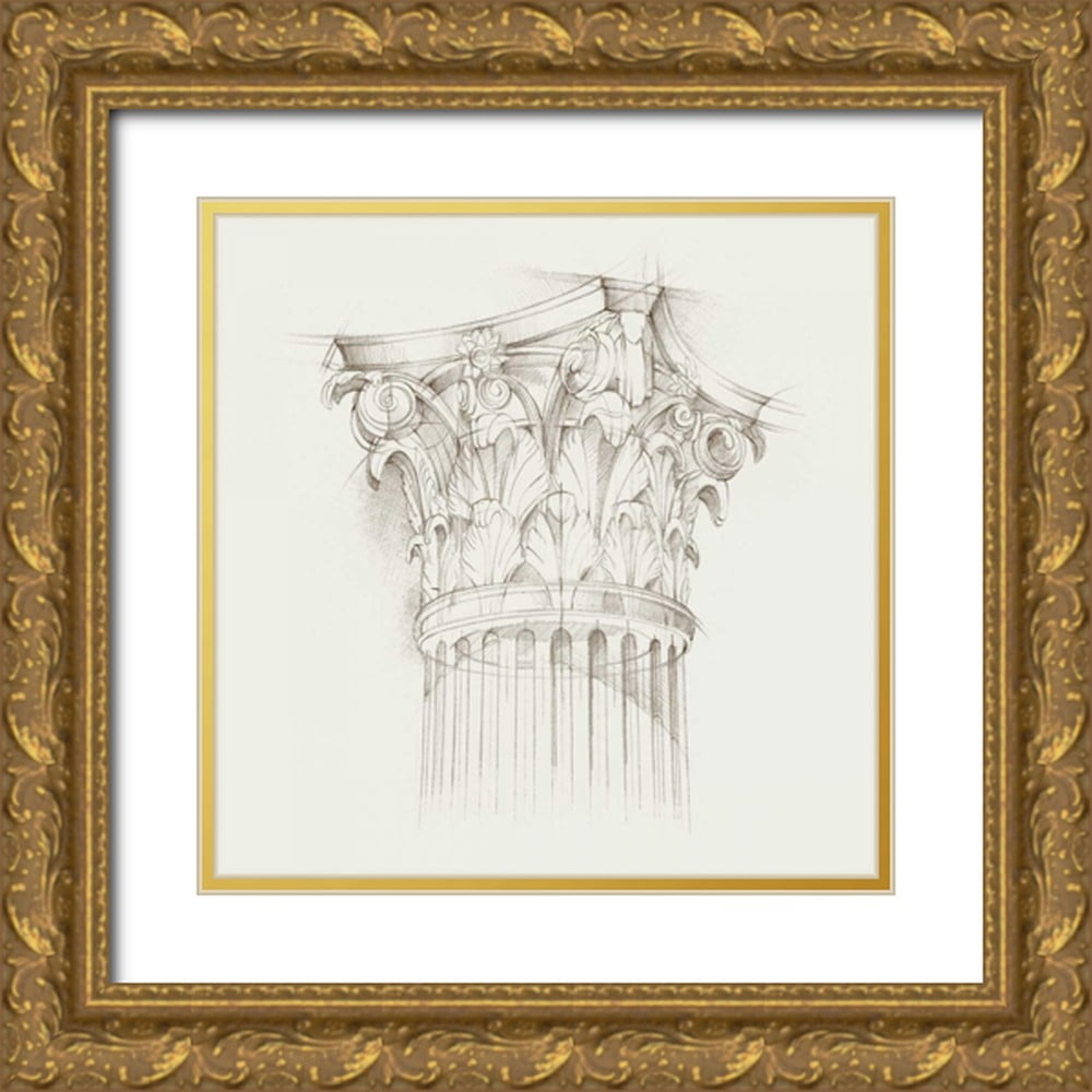Harper, Ethan 15x15 Gold Ornate Wood Framed with Double Matting Museum ...
