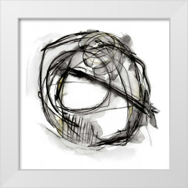 Harper Ethan 15x15 White Modern Wood Framed Museum Art Print Titled