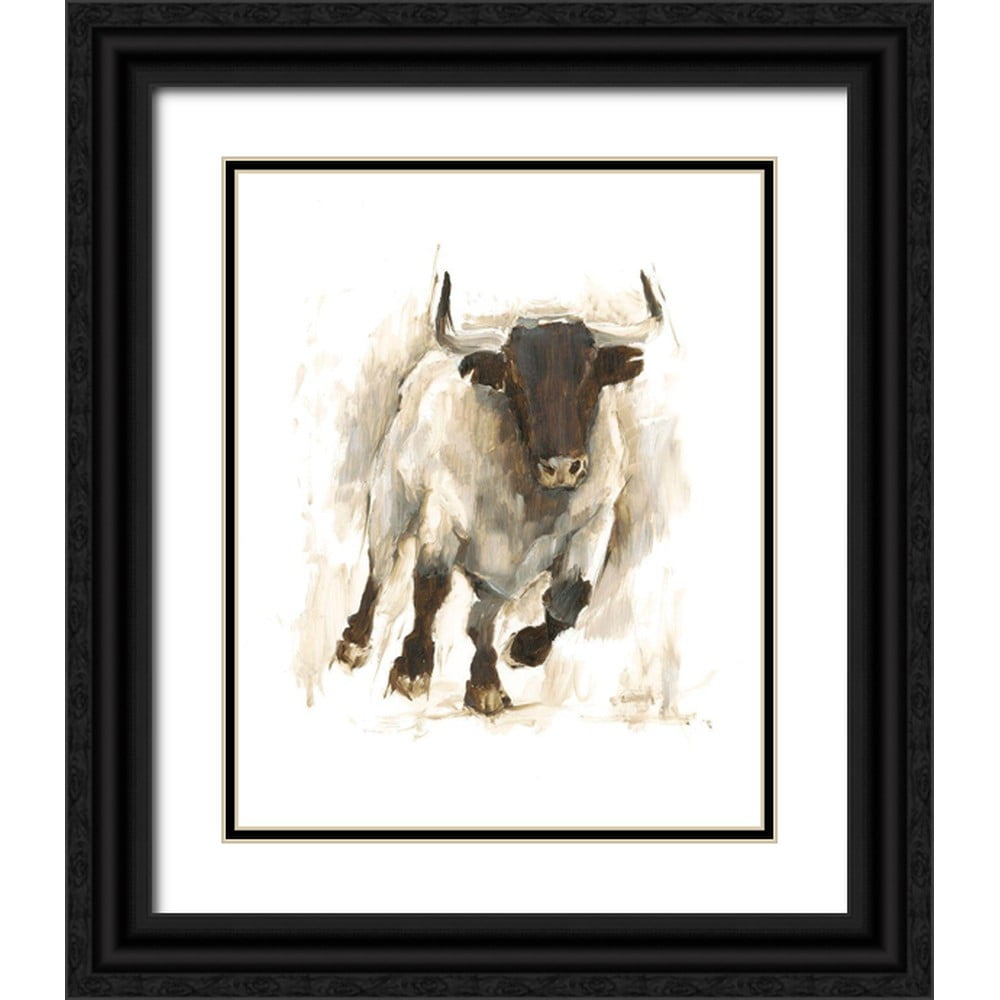 Harper, Ethan 15x18 Black Ornate Wood Framed with Double Matting Museum ...